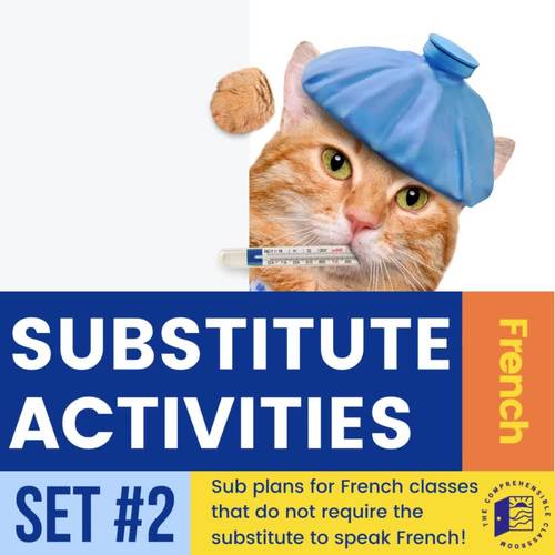 French Substitute Activities Set #2 - Sub plans for French classes