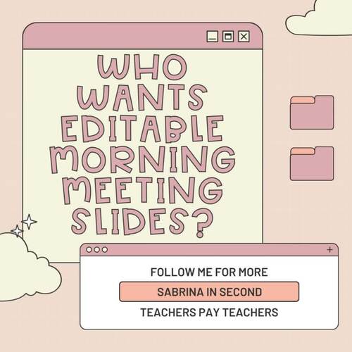 Neutral Boho Daily Morning Meeting Slides | Editable | Social Emotional ...