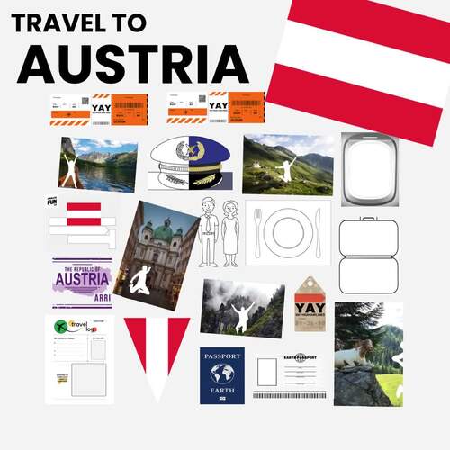Travel to Austria! – Printable Pretend Travel Activity for Kids by ...