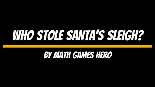 Christmas Math: Mini CSI Math Mystery Detective - Roman Numerals (1 to 50)