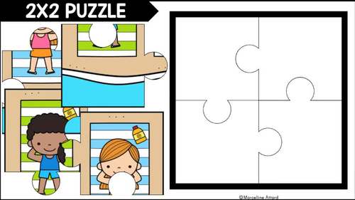 SUMMER DIGITAL MYSTERY PICTURE PUZZLE GAME AUGUST GOOGLE SLIDES MATH ...