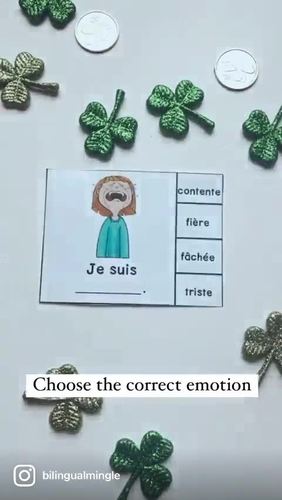 French Math and Literacy Centre Clip Cards - MARCH/ST PATRICK'S DAY Edition