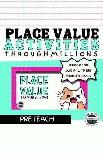 Place Value Activity Through Milions by Whimsical Teacher Tube Teacher ...