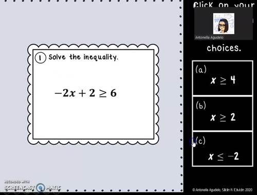 Solving Multi Step Inequalities Task Cards, Print and Digital Google ...