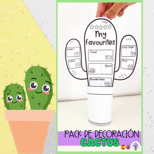 Cactus- classroom decor- back to school by Ideas Clase abc | TPT