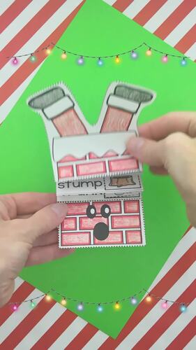 Christmas Santa stuck Phonics Craft activity Blends & Digraph with ...