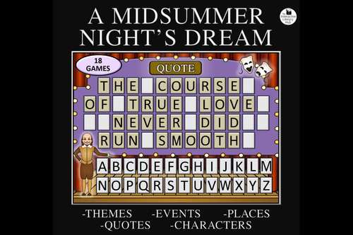 A Midsummer Night's Dream Games - Themes, Events, Places, Quotes ...