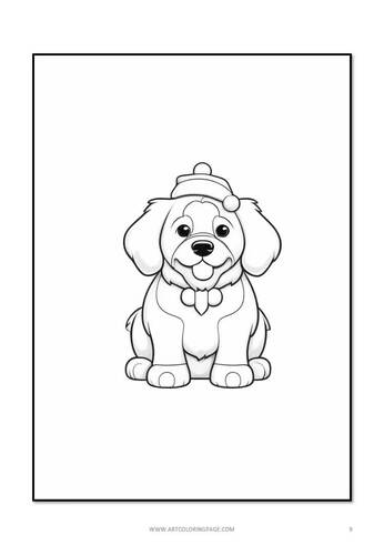 Discover Joy with Coloring Pages Dogs Santa Vol. 8 by Art coloring book