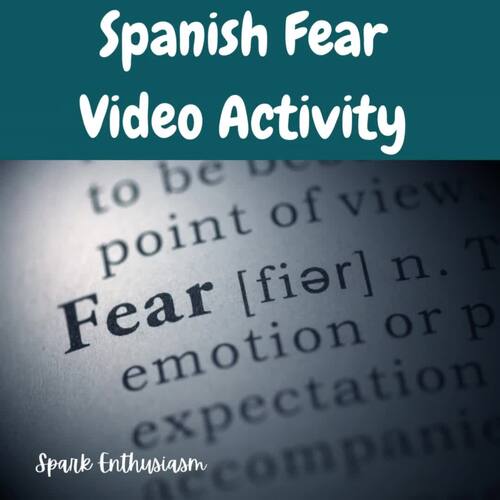 Fiesta Friday! Fear Video Activity in Spanish - El Miedo | TPT
