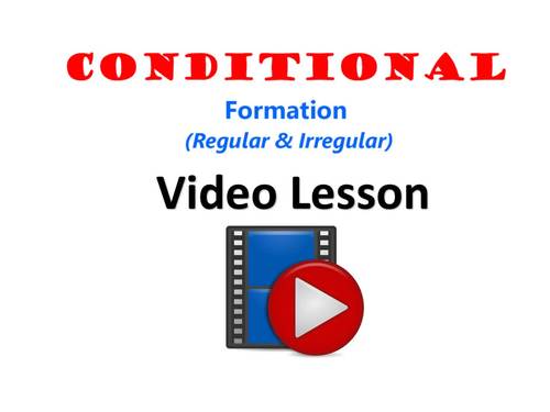 Conditional (Conditionelle) Formation Regular, Irregular: French Video ...