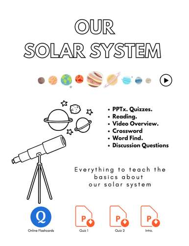 Our Solar System. Quiz. Flashcards. PPTx Presentations. Vocabulary ...