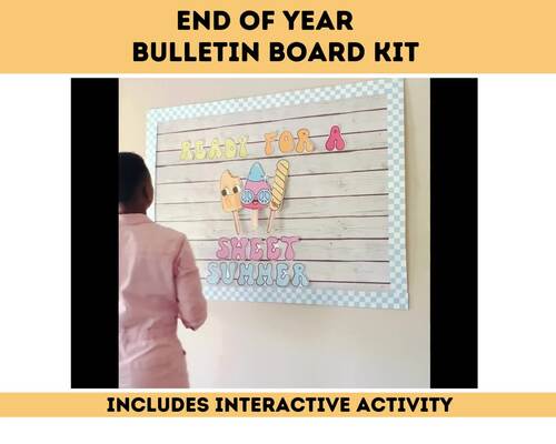 End of Year Summer Bulletin Board | Low Prep Coloring Activity | TPT