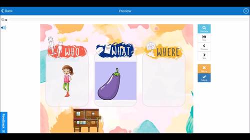 WH Sort Who What Where Questions Boom Cards™ by Mau SLP | TPT