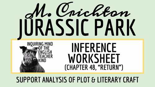 Jurassic Park by Michael Crichton Chapter 48 Close Reading Analysis ...
