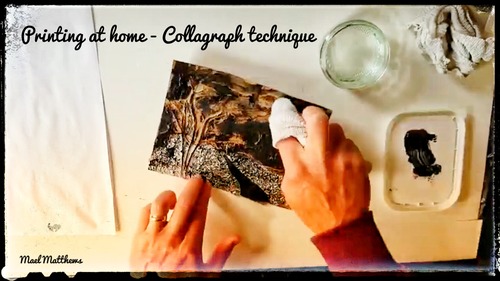 Art Video Lesson. Printing - Collagraph Technique by Start Art Education