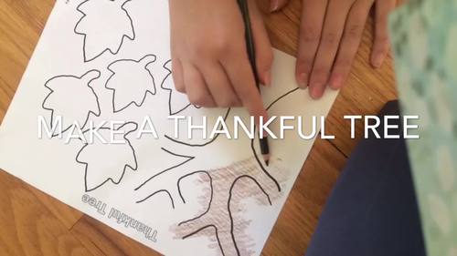 Make a Thankful Tree as a Thanksgiving gratitude craft by Ron Brooks