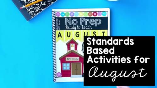 Kindergarten Back to School Worksheets - Alphabet Math August No Prep ...