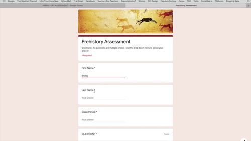 Prehistory Task Cards | Distance Learning by Teach Like Midgley | TpT
