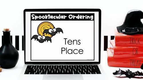 Halloween Ordering Numbers From Least To Greatest Task Cards | October Math