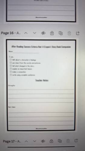 Red: A Crayon’s Story Book Companion Comprehension, SEL & Writing