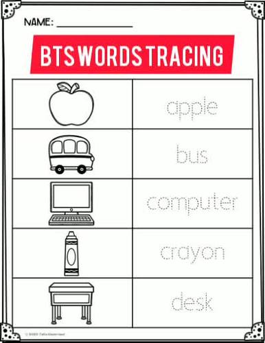 Back To School Writing Worksheets and Easel Activity by TeKa Kinderland