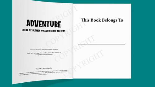 Adventure Color By Numbers Book for Kids by Buffalo Publications