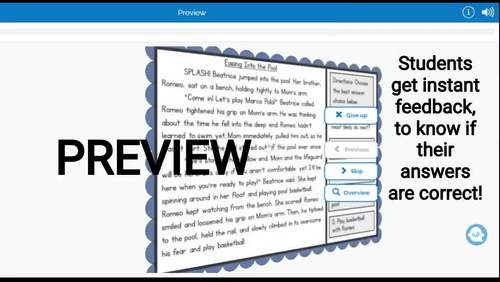 Reading Comprehension Passage and Questions Digital or Print Boom Task ...