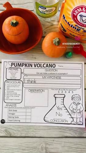 how to make pumpkin volcano