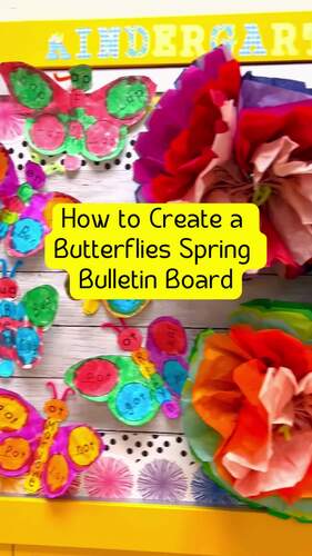 Butterfly Word Families Bulletin Board | Spring Butterflies Craft ...
