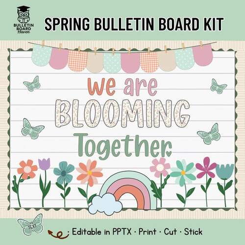 Spring Bulletin Board Kit: Let's Grow Together | Classroom Decor ...
