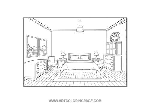 Unleash Your Creativity with Room Coloring Book for All Ages Vol 4