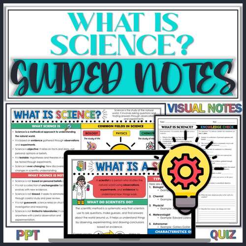 What is Science | What is a Scientist Doodle - Guided Notes ...