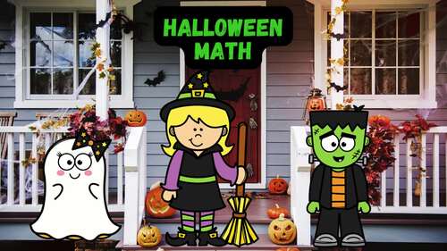 Halloween Math Worksheets - PreK, Kindergarten, TK, UTK, First - No Prep