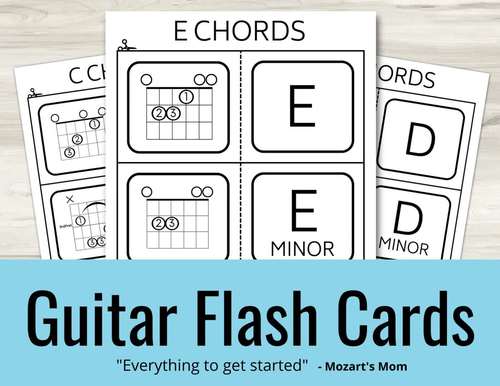 Guitar Chord Flashcards - Your Class Will Memorize All the Chords ...