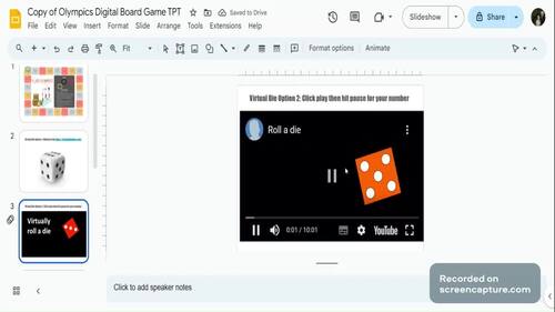 End of Year Olympics 2024 Digital Board Game - GOOGLE SLIDES (Grades 2-5)