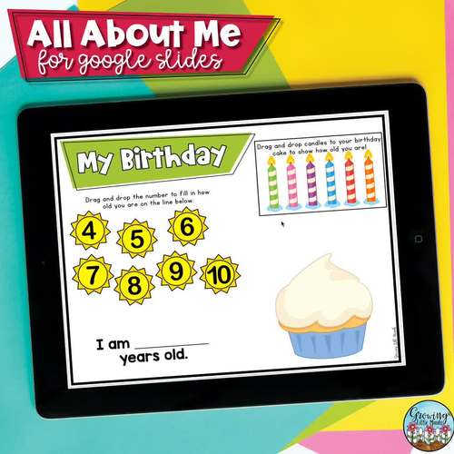 Digital All About Me Book for Google Slides by Erica Butler | TPT