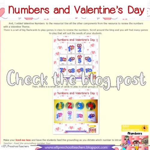 Valentine’s Day and the Numbers 1 to 10 Unit for Kindergarten ELL