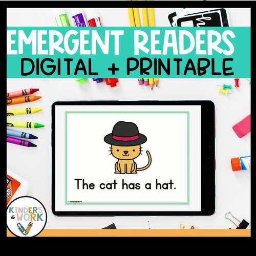 Short A CVC Decodable + Sight Word Books | Emergent Readers by Kinders ...