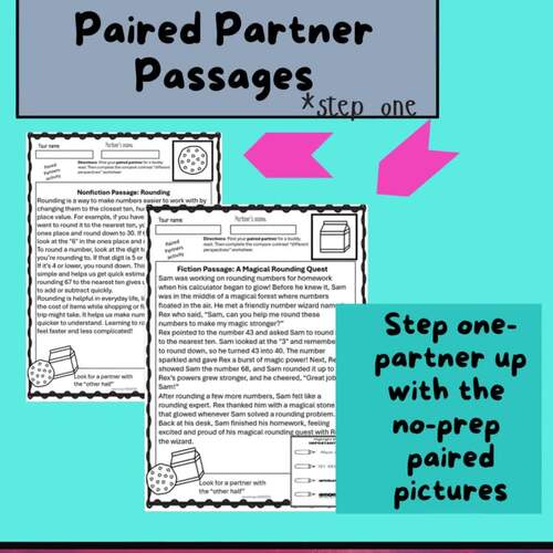 18 interactive PAIRED READING Passages - fiction and non-fiction - MATH ...