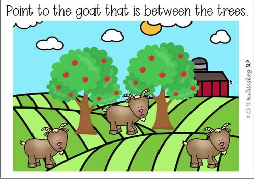 Farm Themed Basic Concepts | Speech Therapy | Boom Cards™ & Printable