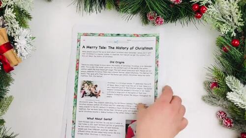 History of Christmas Around World Cookies Snow Reading Bundle RI.2.2 ...