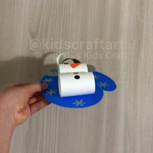 Mitten Snowman Craft Winter Christmas Hanging Door Decor Card Crafts ...