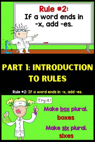 Plural Nouns PowerPoint Lesson and Practice Worksheet by Deb Hanson