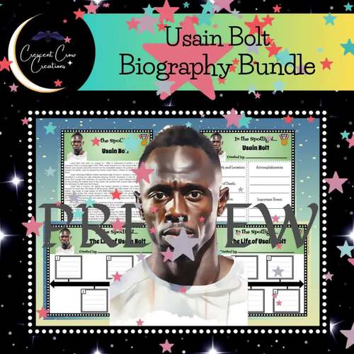 Sports Athlete and Medalist Usain Bolt Biography Bundle | TPT