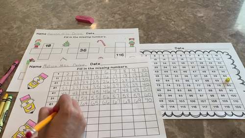 Back to School Number Grids and Number Puzzles to 120 by Melissa Mills ...