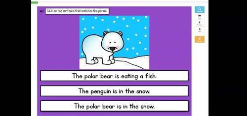 sentence and picture match Boom™ Cards set 2 by Primary Tidbits | TPT