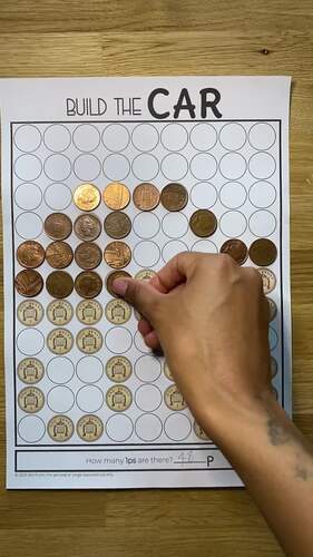 UK Money Maths Activity - Build the Picture with 1p, 2p & 5p Coins ...