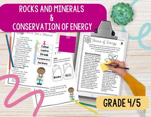 ONTARIO SCIENCE: GRADE 4/5: Rocks and Minerals & Conservation of Energy