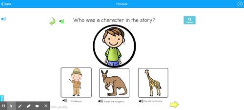 Giraffes Can't Dance Story Grammar Review Boom Card Deck by Seldom ...