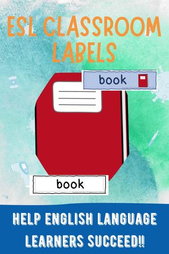 ESL ELL CLASSROOM LABELS BLACK AND WHITE AND COLOR by Teach Bilingual ...